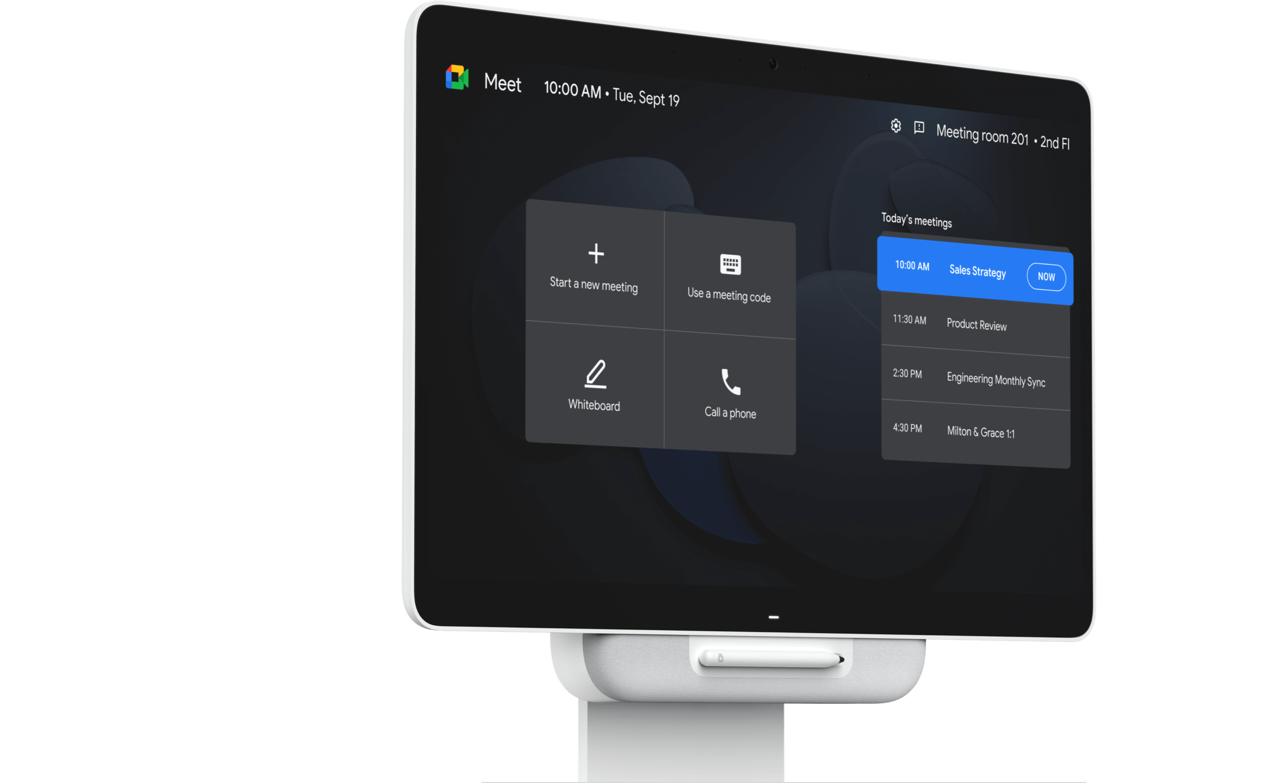 Google Meet Series One Desk 27 by Avocor | different by design